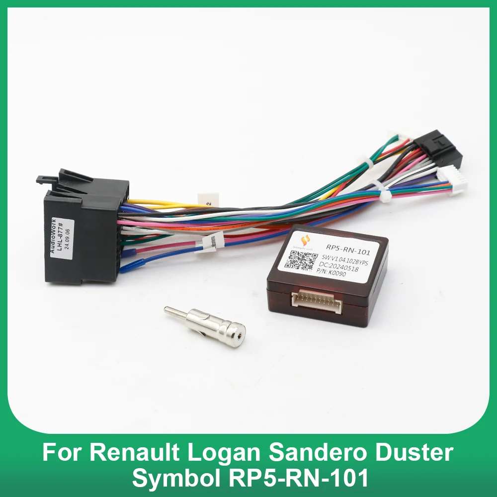 Car-radio-frame-16pin-Wiring-Harness-Adapter-Canbus-Box-Decoder-Power ...