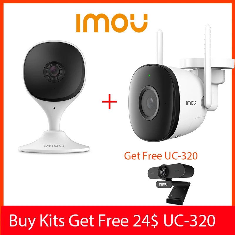 Dahua Imou Cue 2c 1080p Baby Care With Bullet 2c Outdoor Camera Kit ...