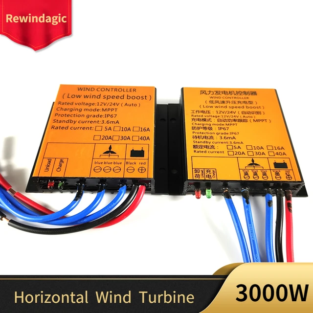 Factory Wind turbine MPPT Charge Controller 12v 24v AUTO 48V LOW WIND ...