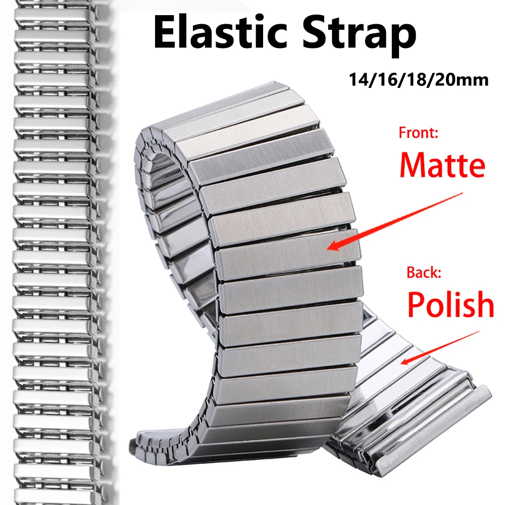 Steel-Elastic-Stretch-Strap-14-16-18-20-22mm-Watch-Band-for-For-Samsung ...