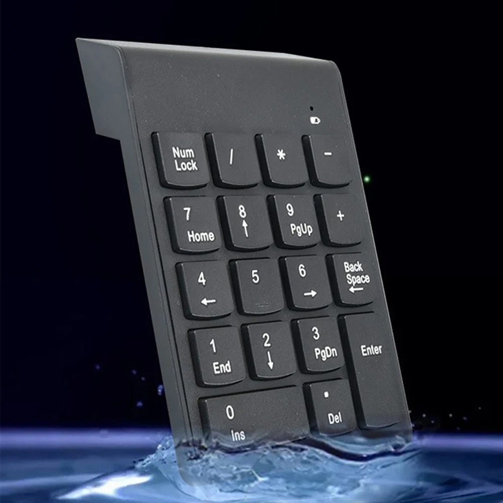 Mini Wireless Numeric Keyboard 2.4GHz Numpad 18 Keys Digital - NZshopsmart