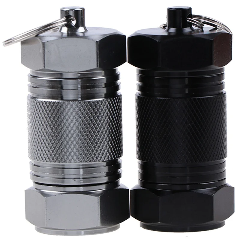 Waterproof-Seal-Tank-Aluminum-Capsule-Container-Drug-Organizer-Pocket ...