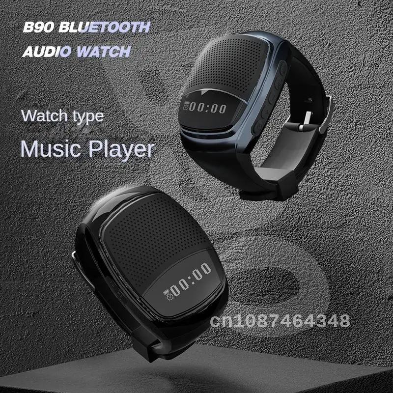 B90-Wrist-Wireless-Bluetooth-Speaker-Watch-Creative-Mini-Audio-Outdoor ...