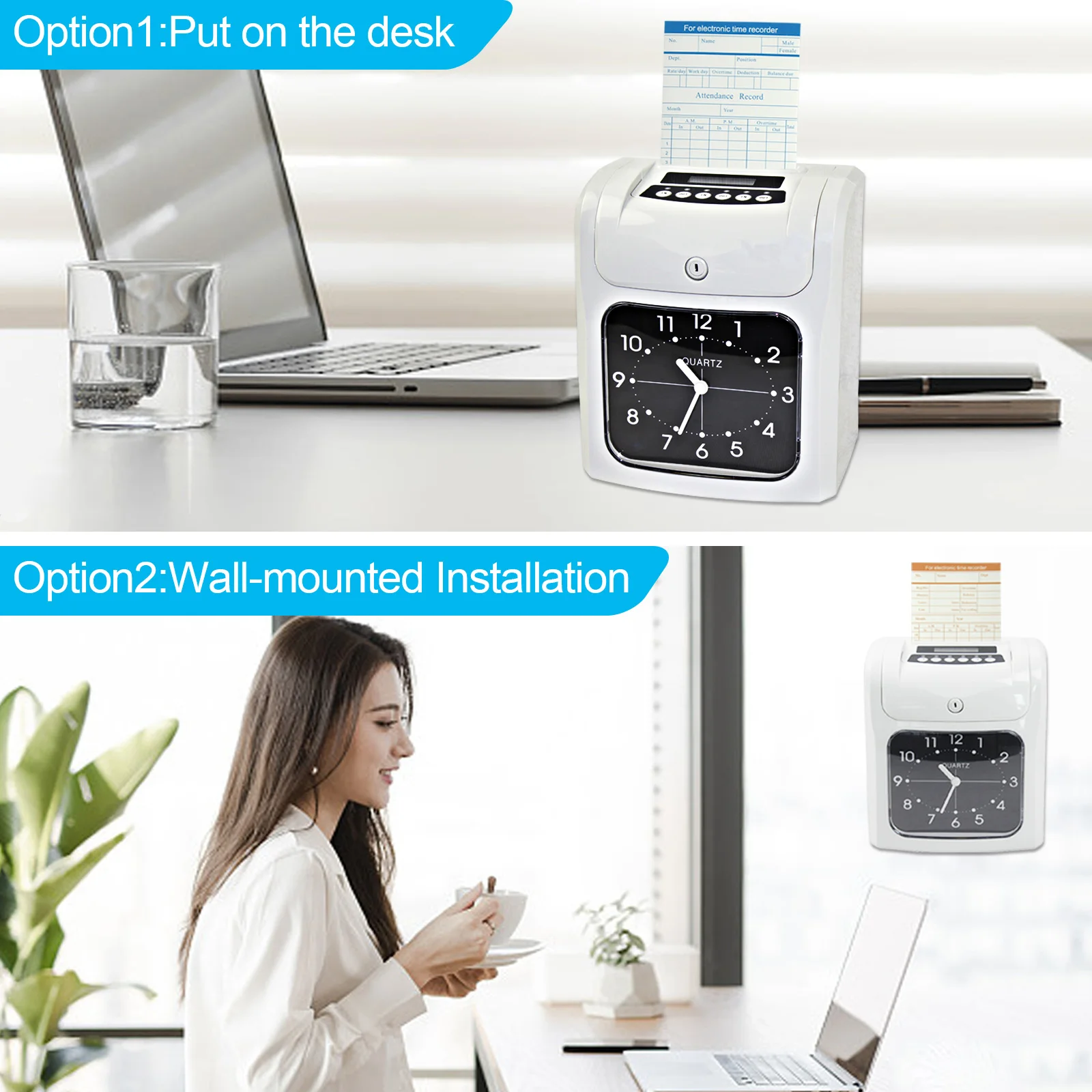 Time Card Clock Machine