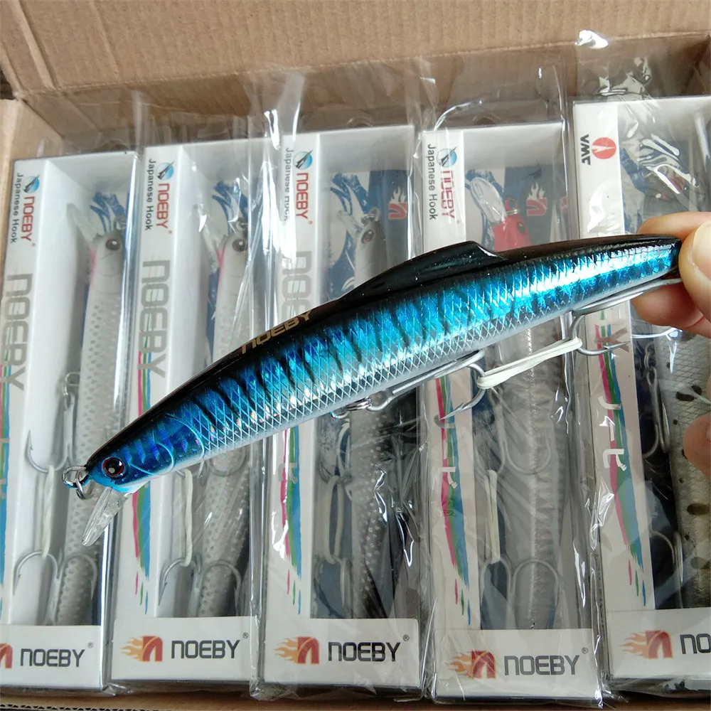 Noeby señuelo de pesca Jerkbait, cebo duro Artificial, Wobbler, Minnows ...