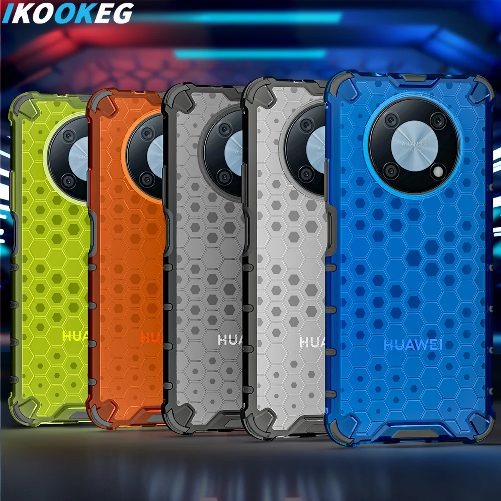 Shockproof-Armor-Case-for-Huawei-Nova-Y90-Transparent-Honeycomb-Phone ...