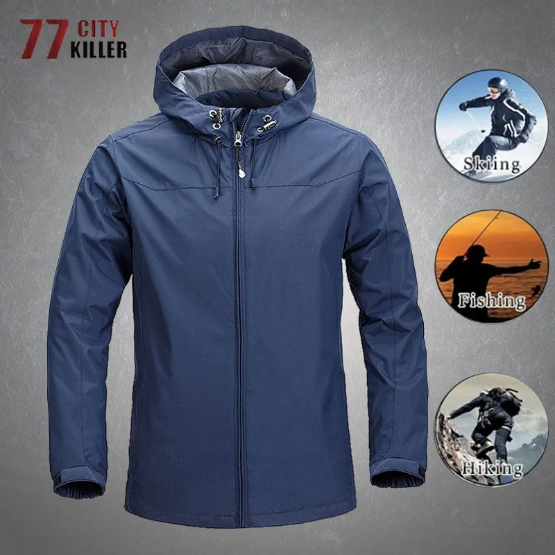 Outdoor-Waterproof-Windproof-Hooded-Jackets-Mens-Spring-Autumn-Hiking ...