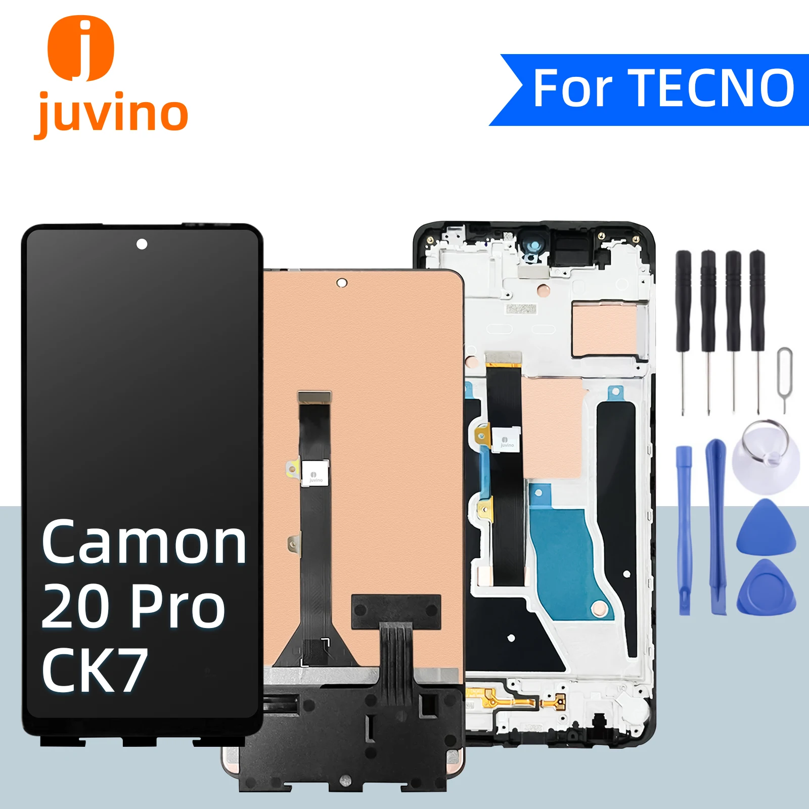 Juvino-For-Tecno-Camon-20-Pro-LCD-CK7-Original-Display-Screen-and-Touch ...