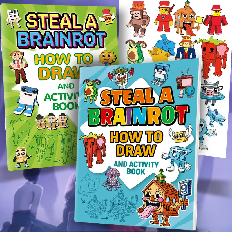 How to Draw: Steal a Brainrot Activity Book: Easy Step-By-Step Projects ...
