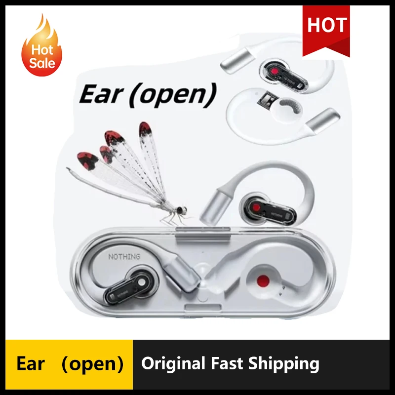 NOTHING Ear Open Wireless Headphones Slim and See Through Bluetooth ...