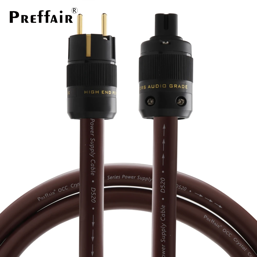 Preffair-D520E-HiFi-Audio-AC-Power-Cable-Schuko-Power-Cord-HiFi ...