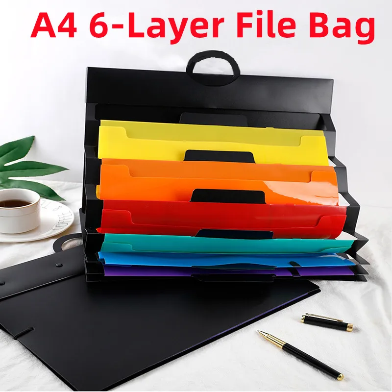 A4-6-Layer-File-Bag-Student-Multifunctional-Folding-Color-Waterproof ...