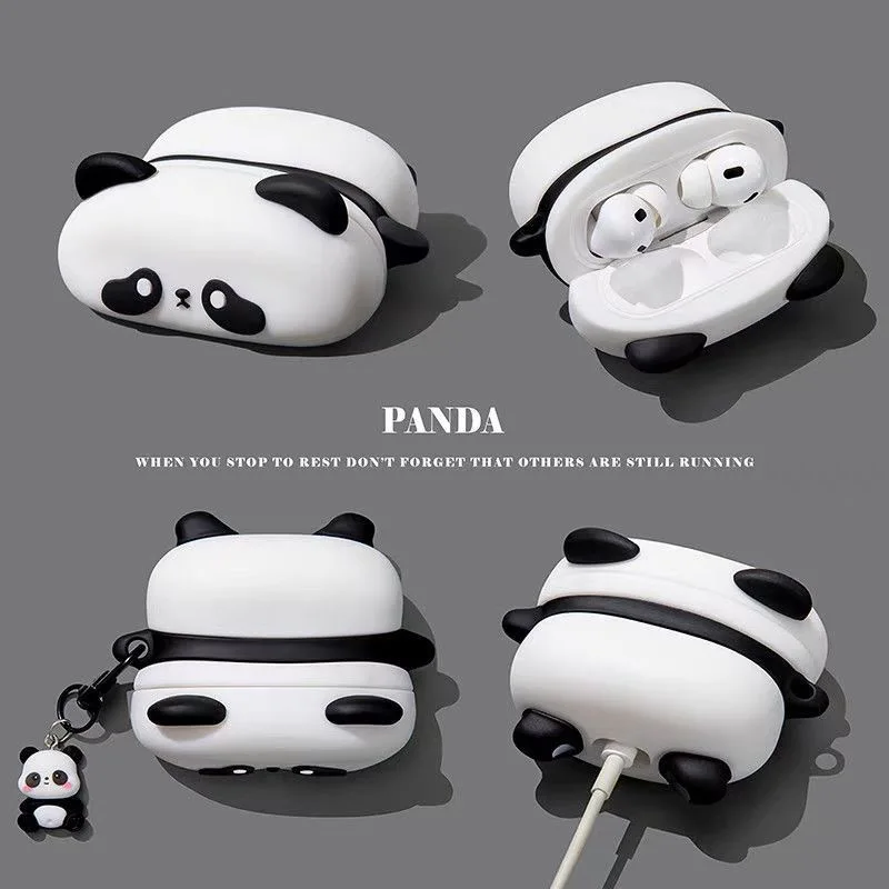 Lazy Panda Cartoon for Apple Airpods Pro 3 2025 Pro 1 4 3 2 Headphone ...