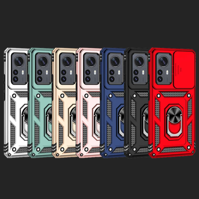 Sliding-Window-Case-For-Xiaomi-12-Pro-Shockproof-Armor-Ring-Metal ...