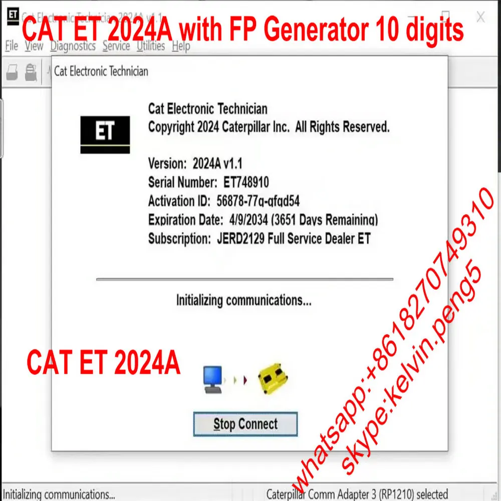 2025A for red Cat 2024A 2023C Cat ET ET3 Electronic Technician ...