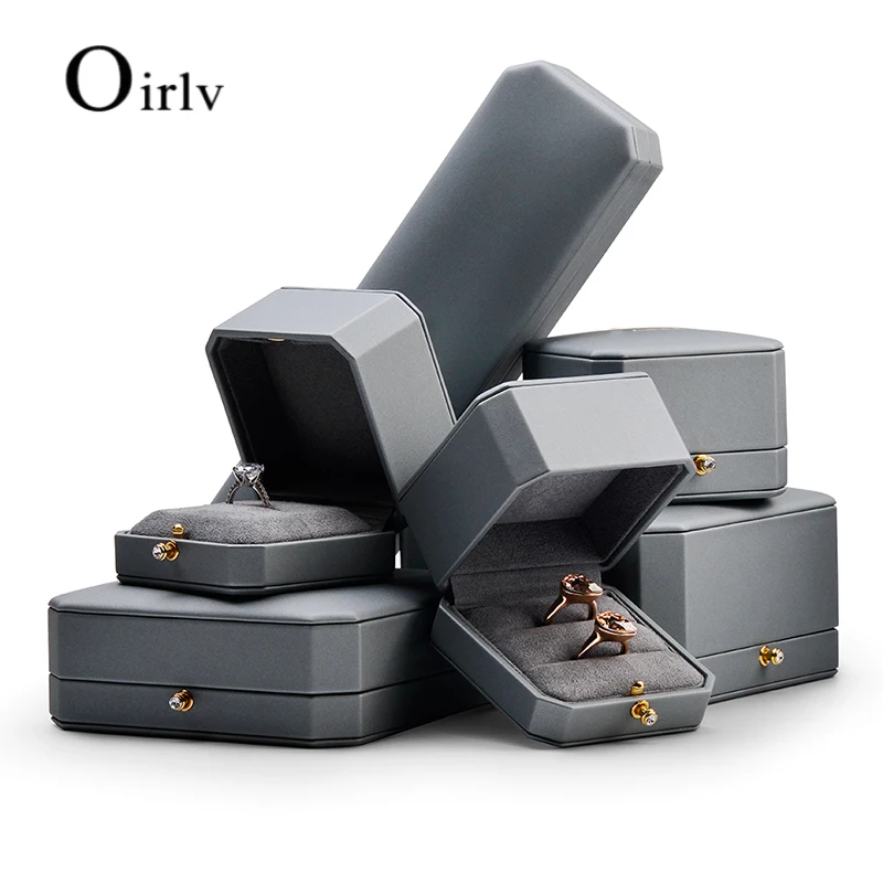 Oirlv-Ring-Box-For-Wedding-Ceremony-Jewelry-box-Case-Octagon-Snap ...