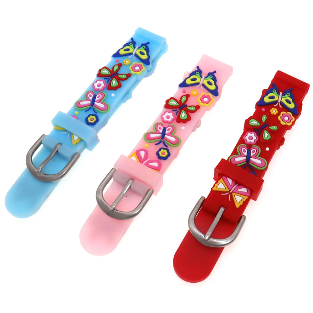 14mm-Butterfly-Design-Silicone-Strap-Cartoon-Watch-Bands-For-Children ...