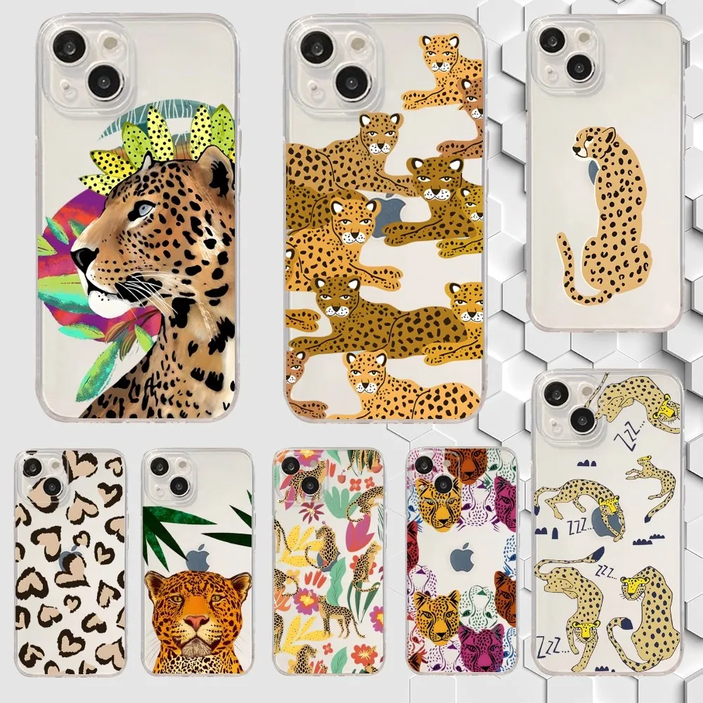 Cartoon-Cool-Leopard-Phone-Case-For-iPhone-15-14-13-12-11-Plus-Pro-Max ...