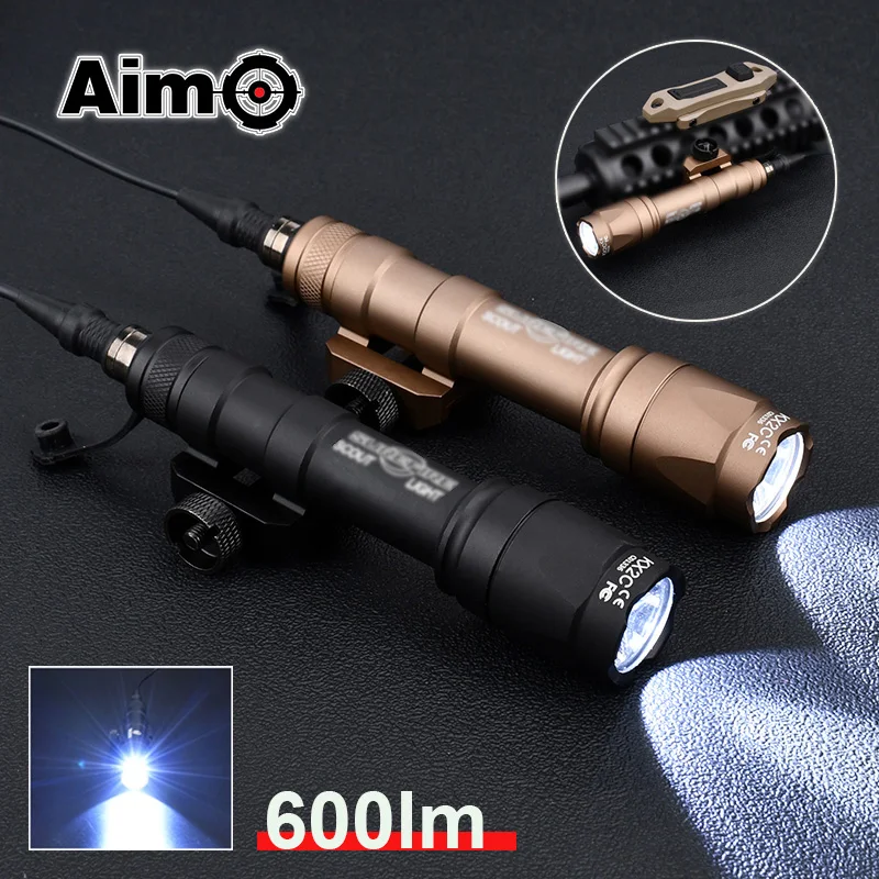 WADSN Surefire M300A M600C M600 손전등, 사냥 스포트라이트 이중 기능 압력 스위치 스카우트 라이트 ...