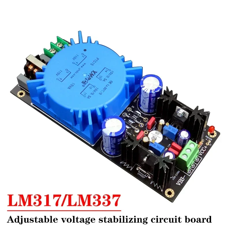 LM317-LM337-Transformer-Output-Adjustable-Voltage-Stabilizing-Circuit ...