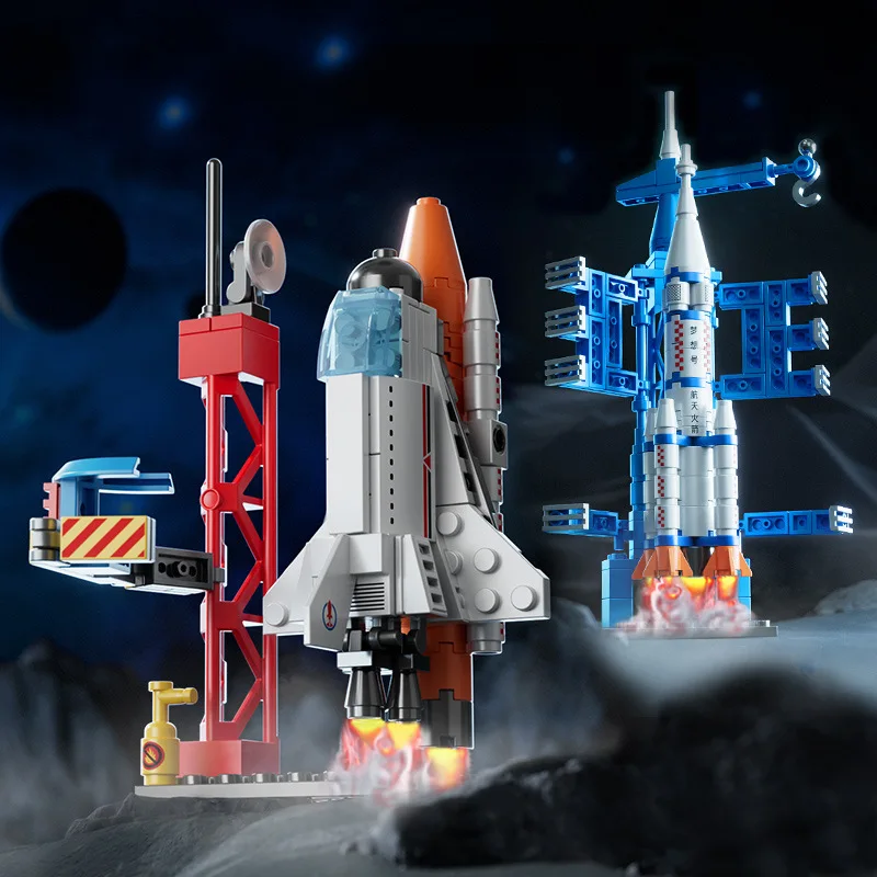 MOC-Model-Building-Blocks-para-crian-as-Assembly-Bricks-Space-Rocket ...