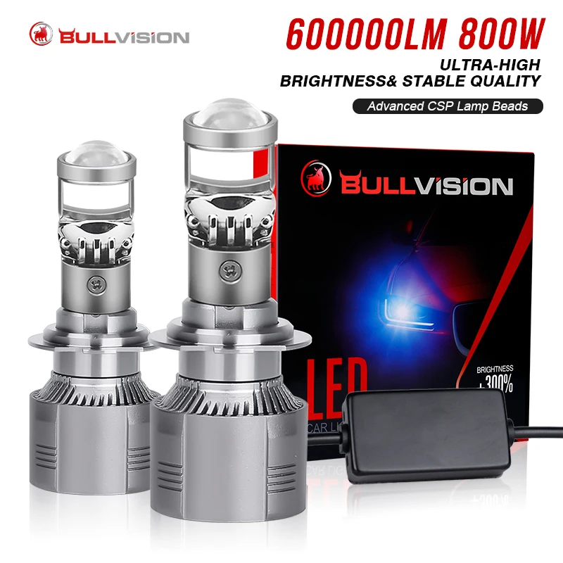 60000LM-H4-H7-Led-Canbus-Projector-Lens-H11-9005-HB3-9006-HB4-Mini ...