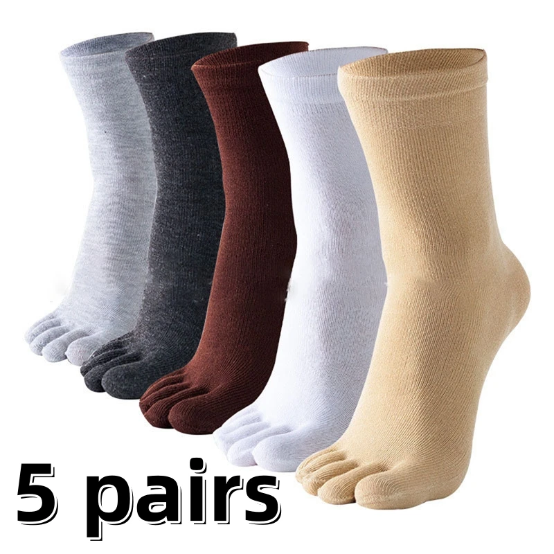 5pairs-Unisex-Men-Women-Toe-Socks-Cotton-Five-Finger-Socks-Running ...