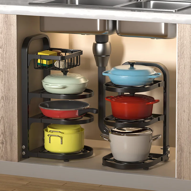 Kitchen-Pot-Rack-Organizer-Sewer-Special-Pot-Storage-Cookware-Holders ...