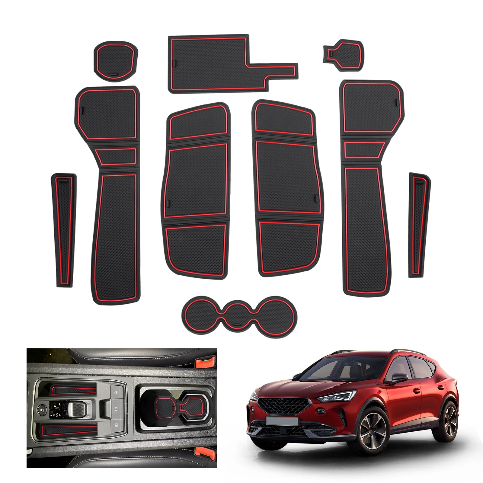 RUIYA-for-Cupra-Formentor-2021-2024-Car-Door-Groove-Mat-Anti-slip-Slot ...