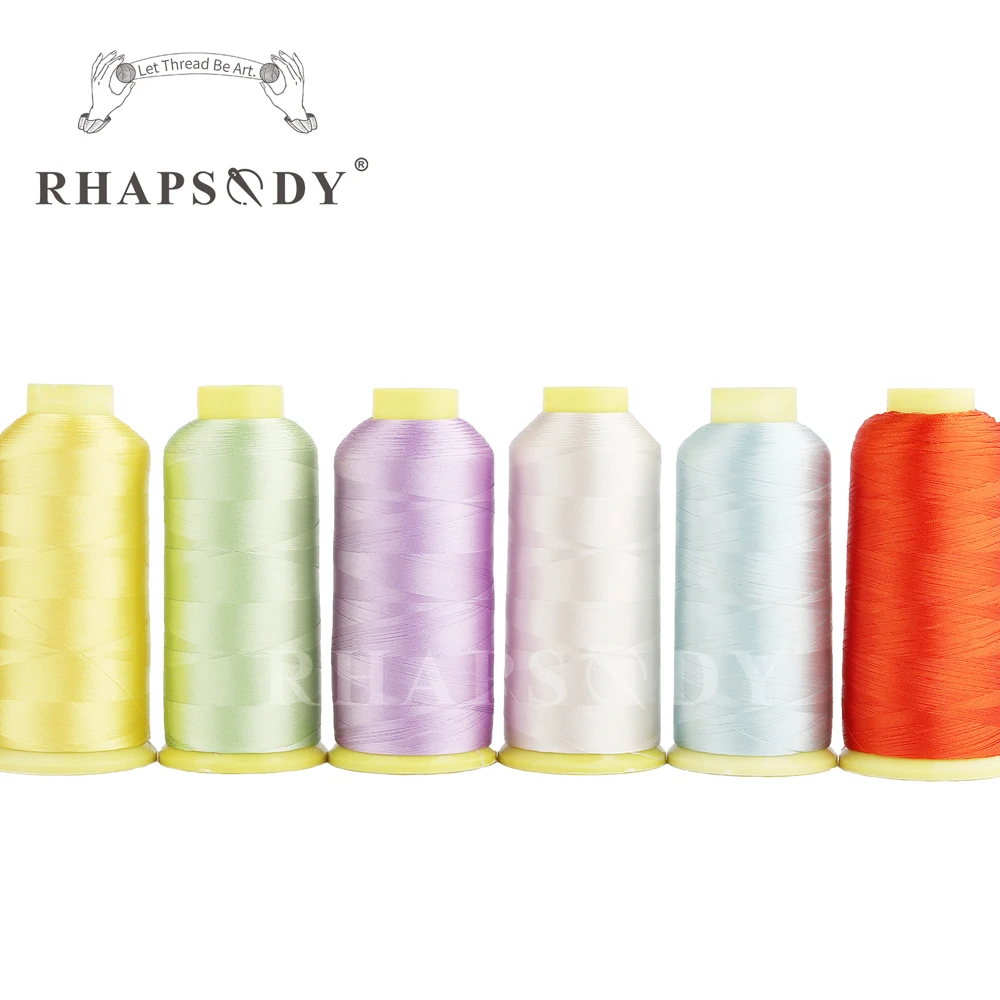 Rhapsody New Colors 120D2 40WT 5000M Polyester Embroidery Thread for ...