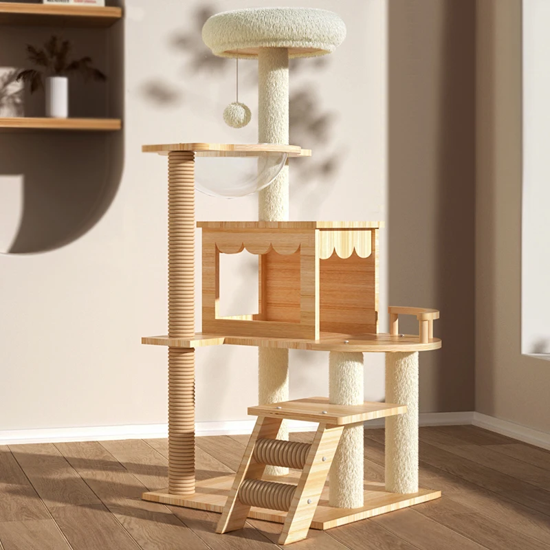Cat-Tree-Sisal-Rope-Cat-Tower-Cat-Scrapers-Scratching-Post-For-Cats ...