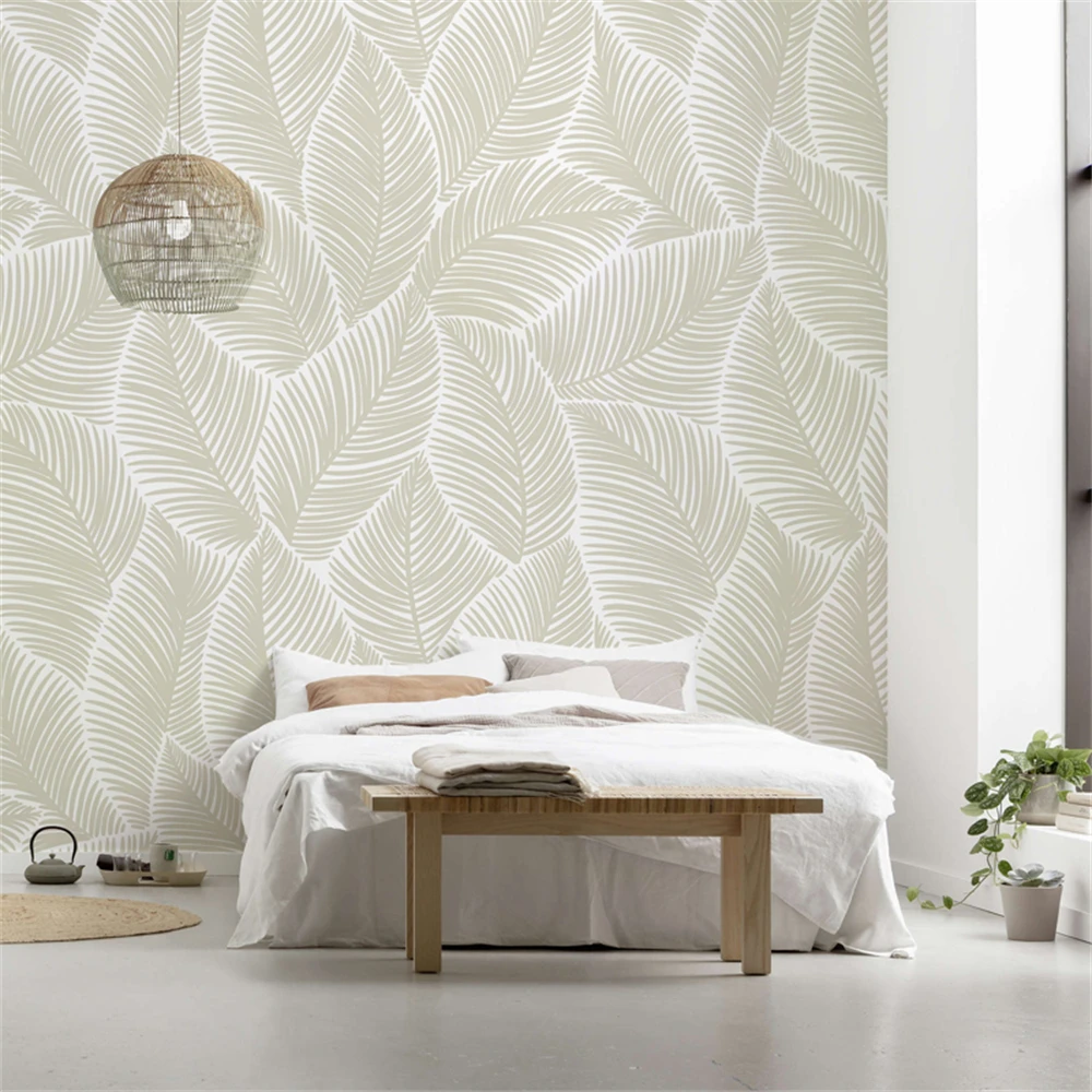 Self-adhesive Wallpaper Wall Plants | Self-adhesive Wallpaper Leaves ...