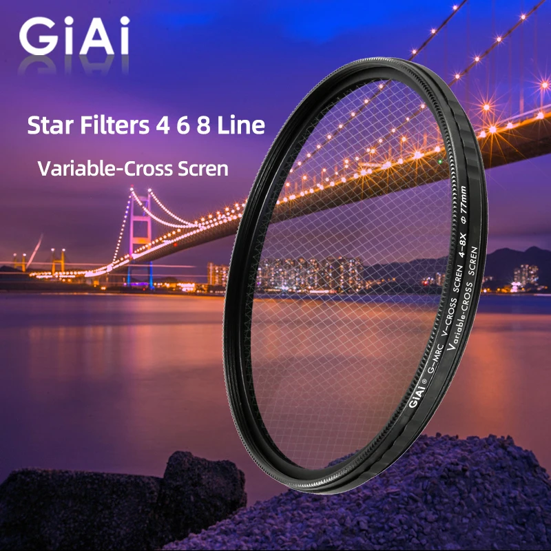 GiAi-Star-Filter-4-To-8-Lines-Variable-49mm-58mm-62mm-67mm-72mm-77mm ...