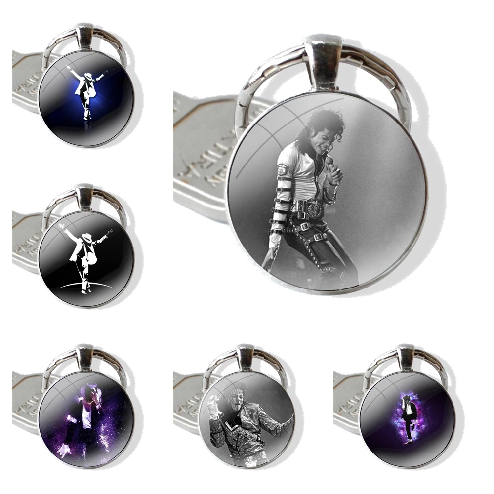 Keychain-Handmade-Glass-Cabochon-Key-Ring-Holder-Pendant-Key-Chains ...