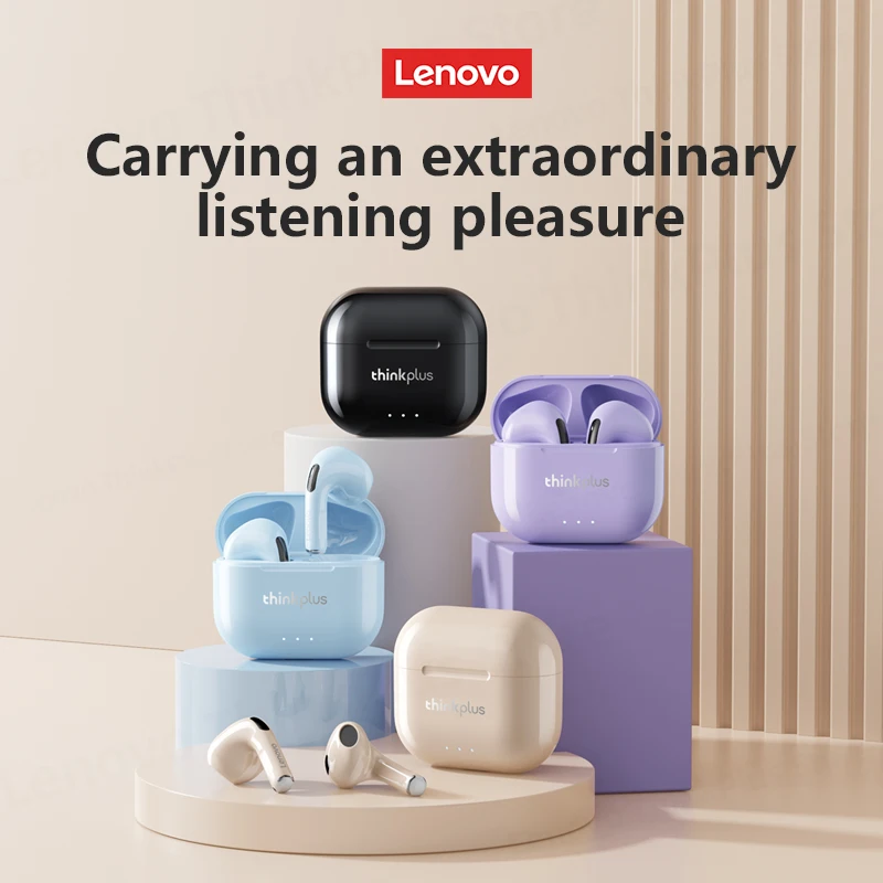 Lenovo-LP40-Plus-auriculares-inal-mbricos-cascos-con-Bluetooth-reducci-n-de-ruido-est-reo ...