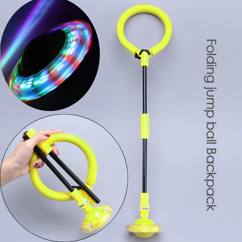 Portable-Folding-Glowing-Bouncing-Balls-One-Foot-Flashing-Jumping-Rope ...