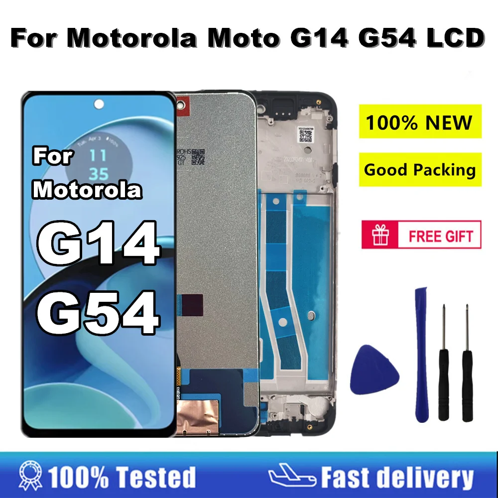LCD de 6,5'' para Motorola Moto G14 PAYF0010IN, Display LCD com Tela ...