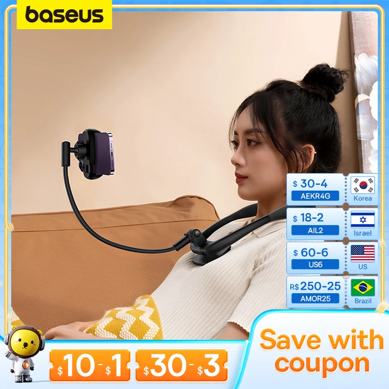 Baseus – support de téléphone portable universel et Flexible, cou ...