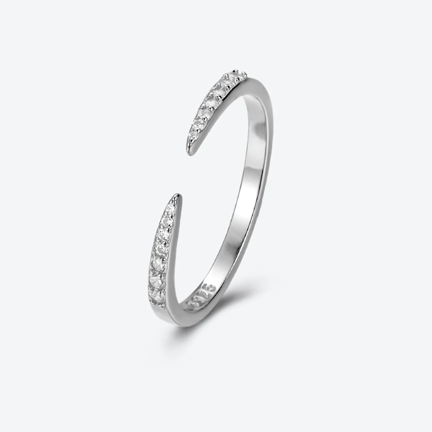 VEWANT Recyclable 925 Sterling Silver Simple Adjustable Ring Resizable ...