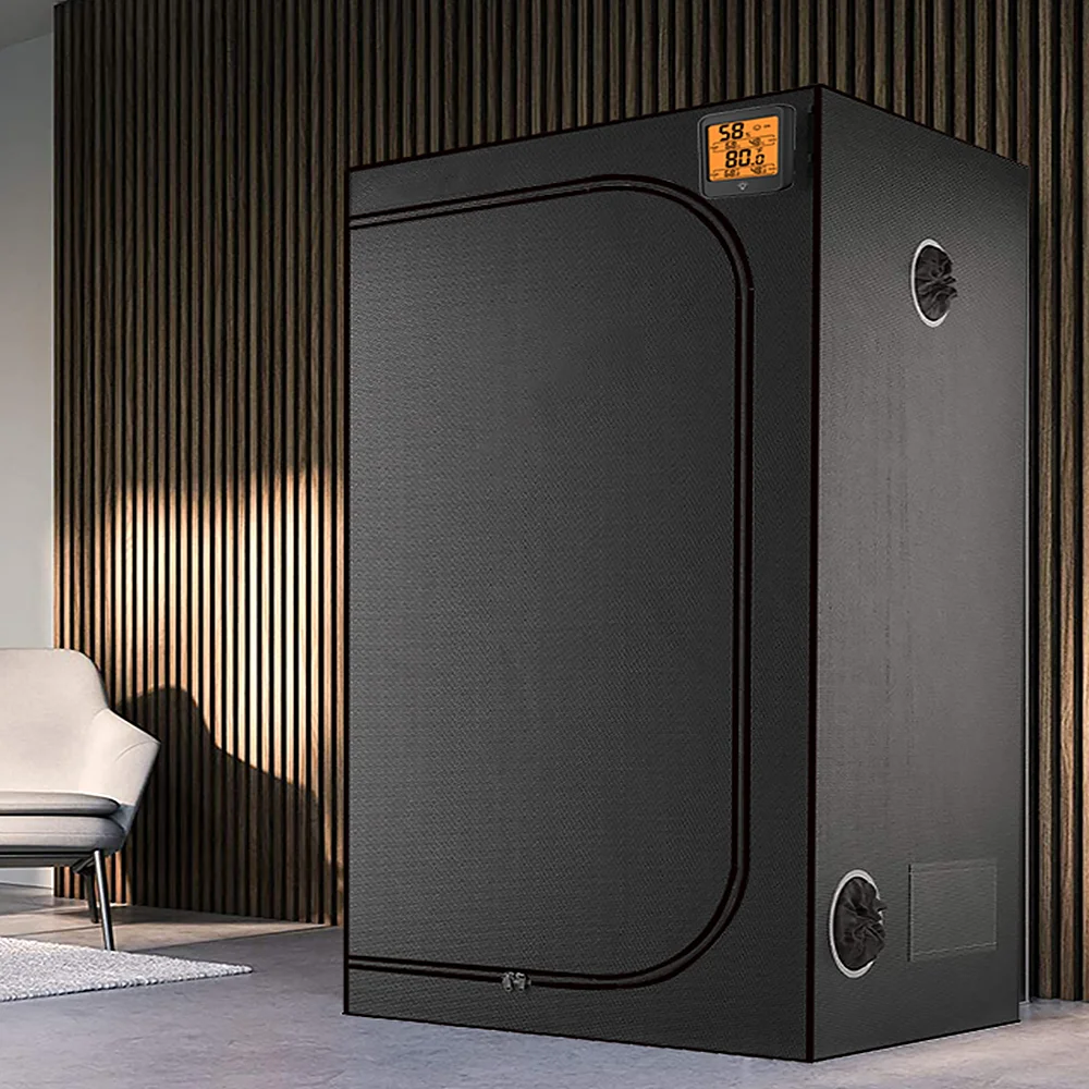 Grow tent indoor Growboxs Plant Tent With humidity temperature display ...