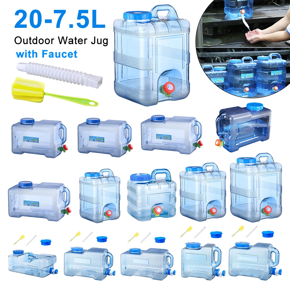 20-7-5L-Camping-Bucket-Water-Storage-Carrier-Large-Capacity-Water-Tank ...