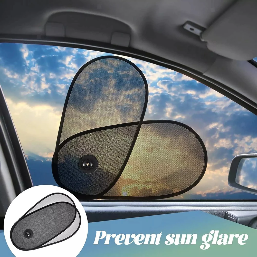 Car Side Window Sun Shade Cling UV Blocking Car Curtain Summer Anti ...
