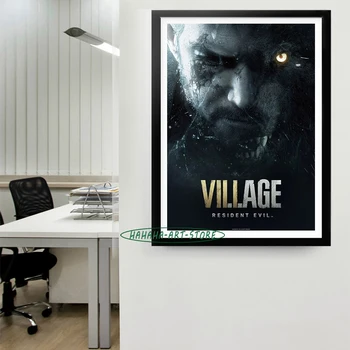 Video Game Resident Evil Cover Poster Canvas Printing Video Game Wall ...