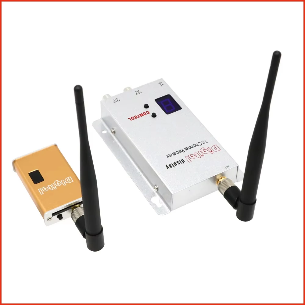 High Power 5W 6CH FPV Wireless Video Transmission & 1.2G 12CH Audio ...