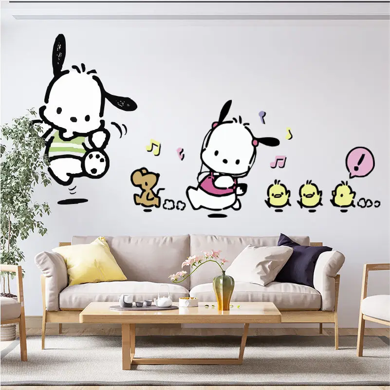 Pochacco Wall Paper Cartoon Anime Pochacco Dog Wall Sticker Kids ...
