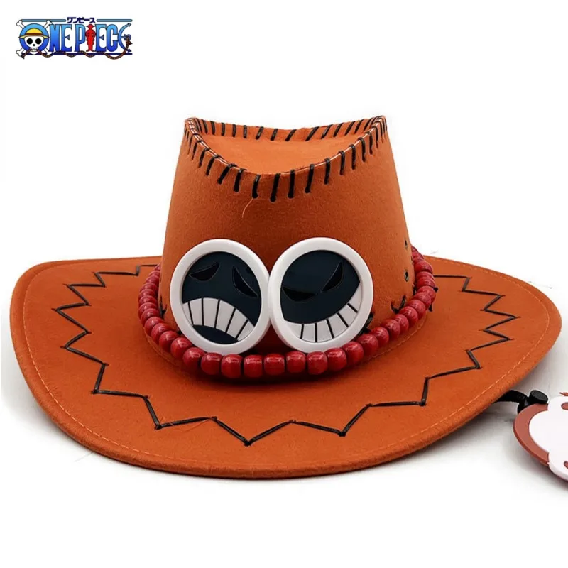 One Piece Ace anime peripheral sun protection cowboy hat cosplay ...