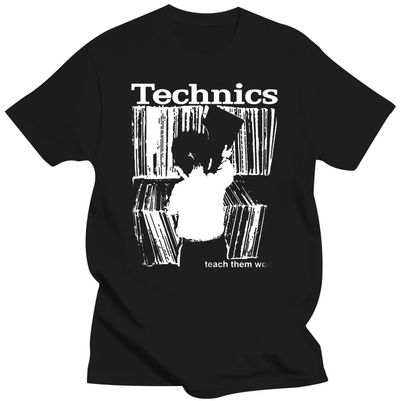 TECHNICS T-SHIRT Kid Teach Them Well Vinyl DJ ALL SIZES Men Women ...