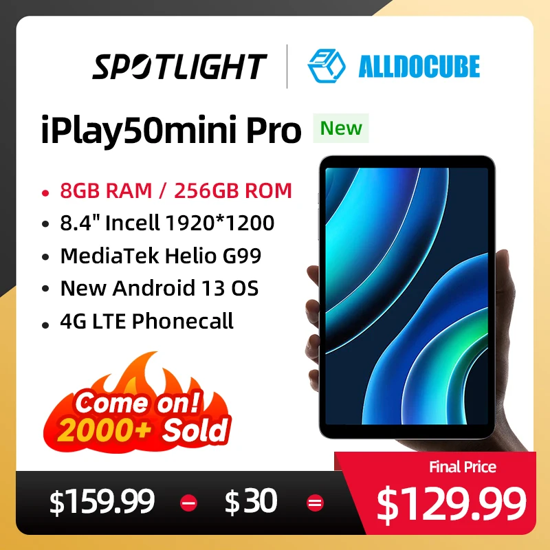 Alldocube iPlay 50 Mini PRO Tablet 8.4inch Android13 Helio G99 8GB RAM ...