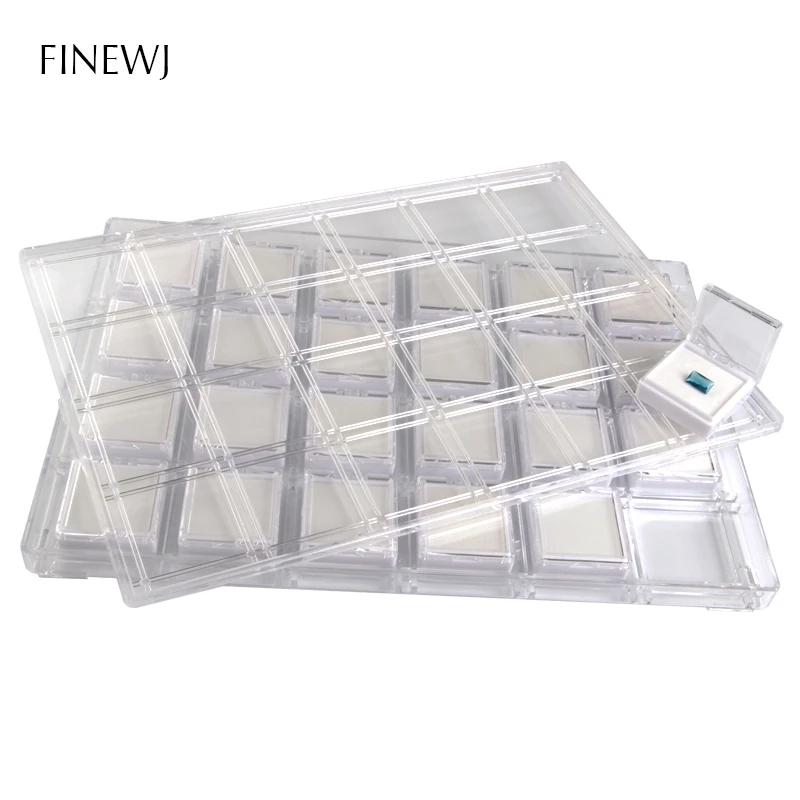 Novel Jewelry Gemstone Display Storage Box Gem Jar Show Case Tray with ...
