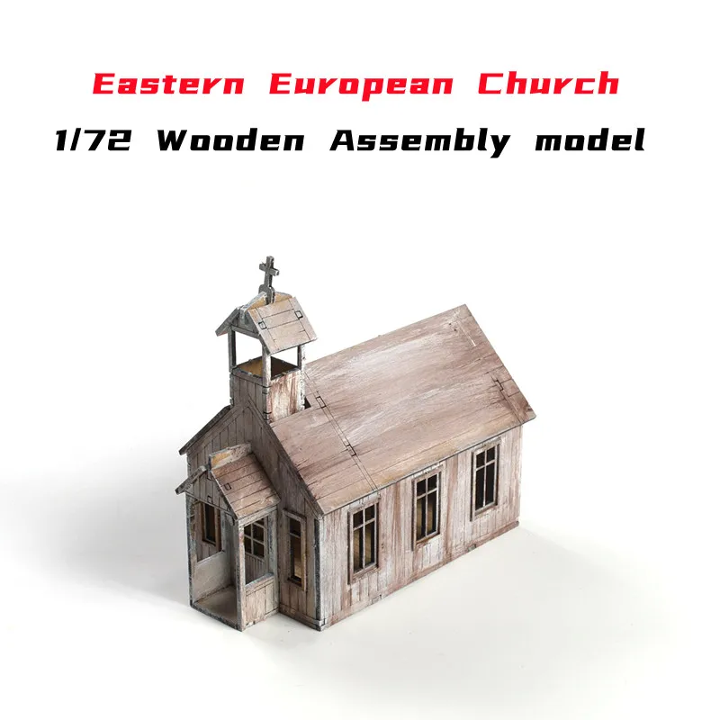 1-72-Eastern-European-Church-Miniature-Landscape-Architecture-Wooden ...